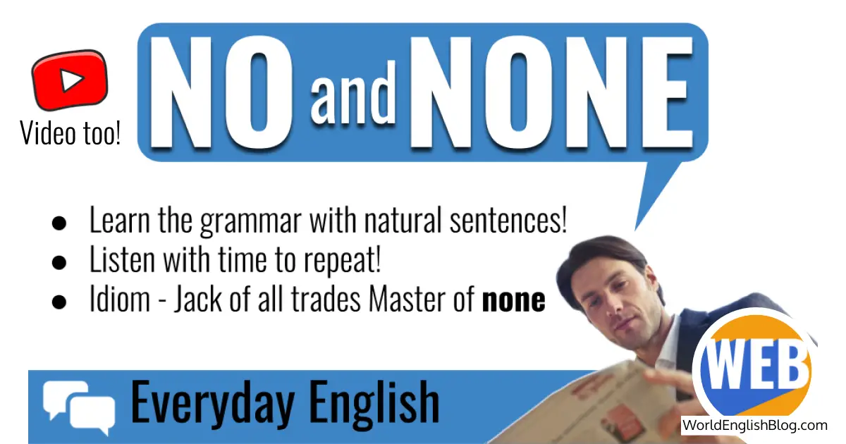 no and none Facebook – World English Blog