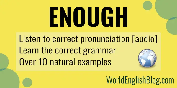 enough main 1 – World English Blog